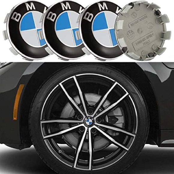 Other | Bmw 4pcs 68mm Wheel Center Caps Rim Hub Cap Logo Compatible 1 3 ...